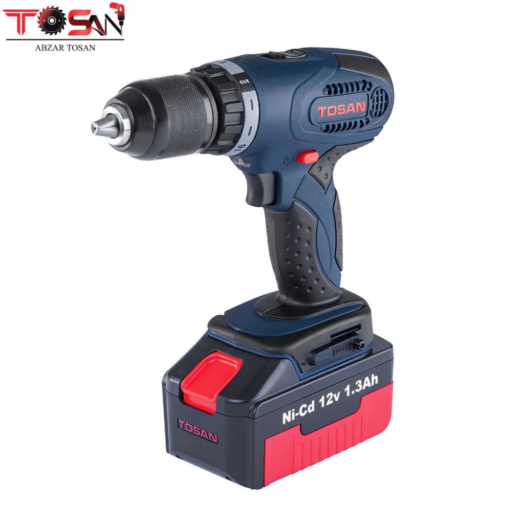 خرید و قیمت دریل پیچ گوشتی شارژی 12 ولت توسن مدل 9919DC - ابزار توسن